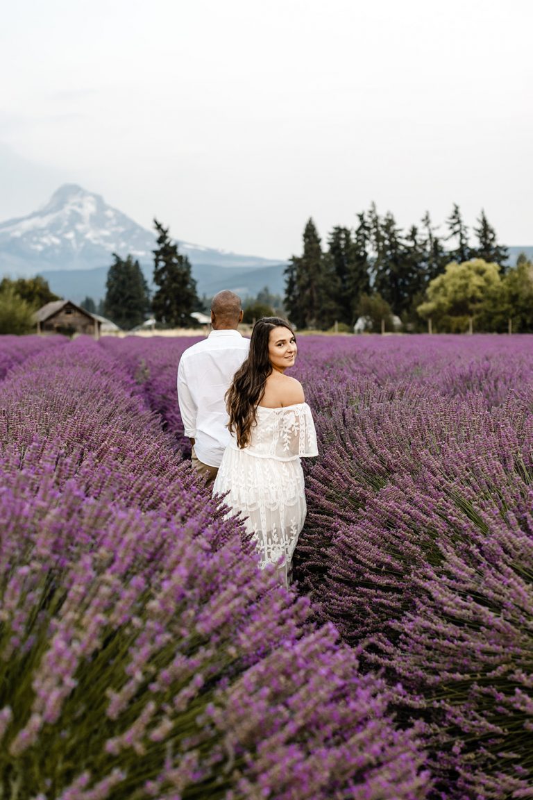Lavender Valley Farm Engagement Photographer | Kristin & Jason