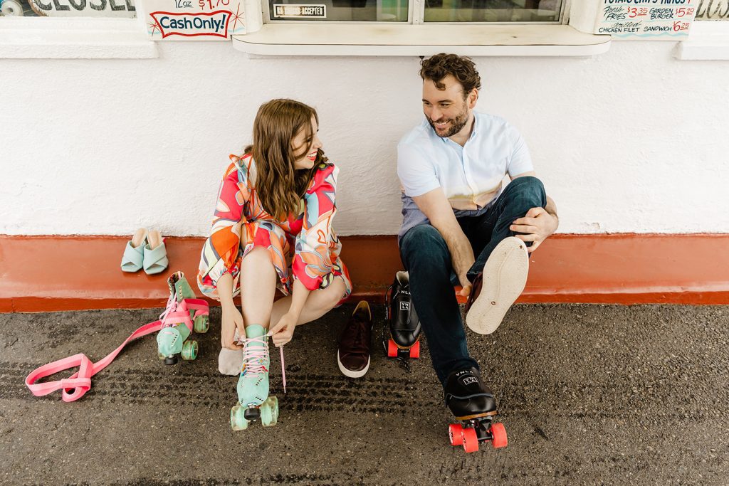 Retro Drive In Engagement Session | TMinspired