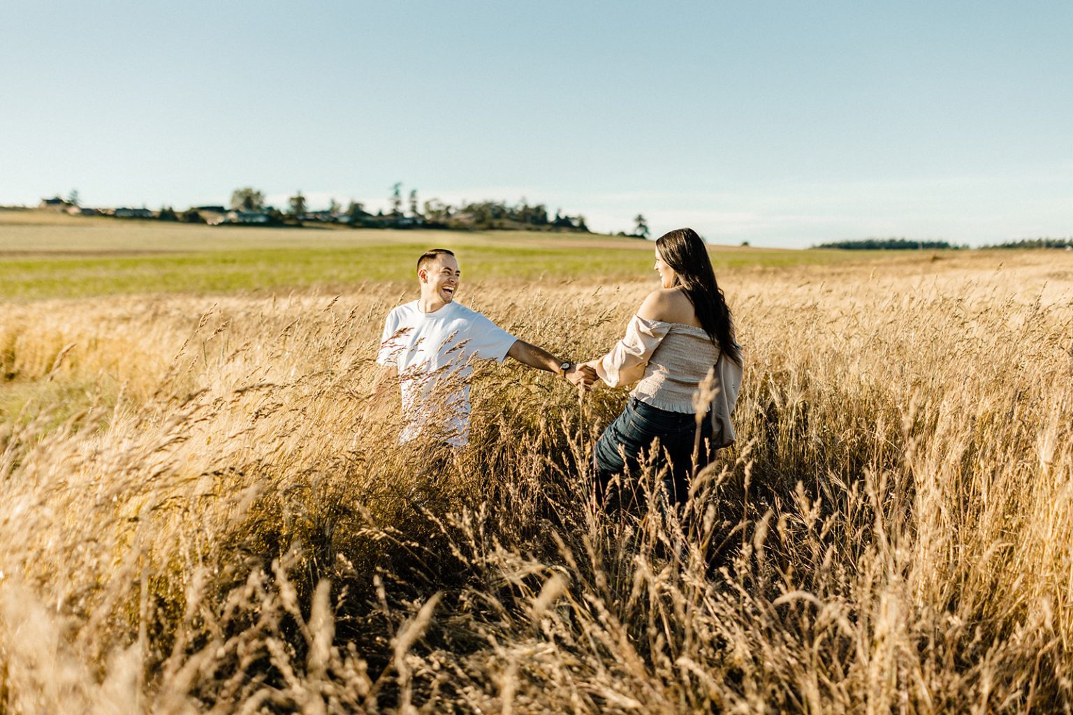 Ebey's Landing Engagement Session with Bri & Nick